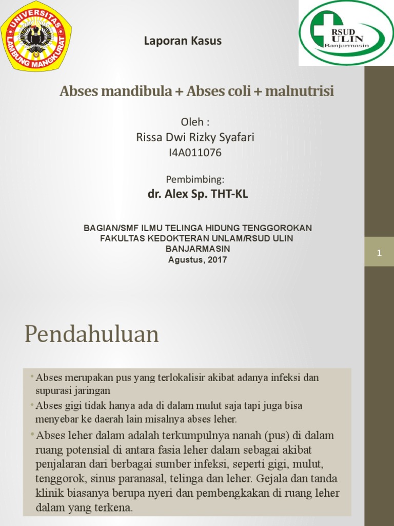 Abses Coli Dan Submandibula | PDF