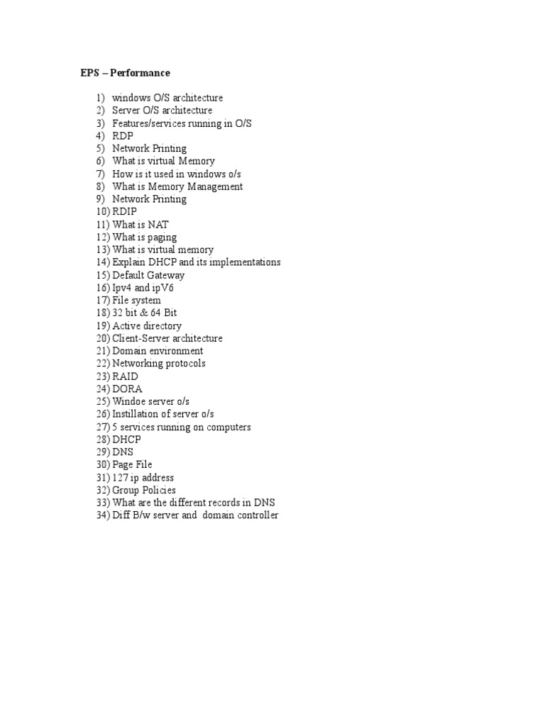 EPS Study | PDF | Ip Address | Domain Name System