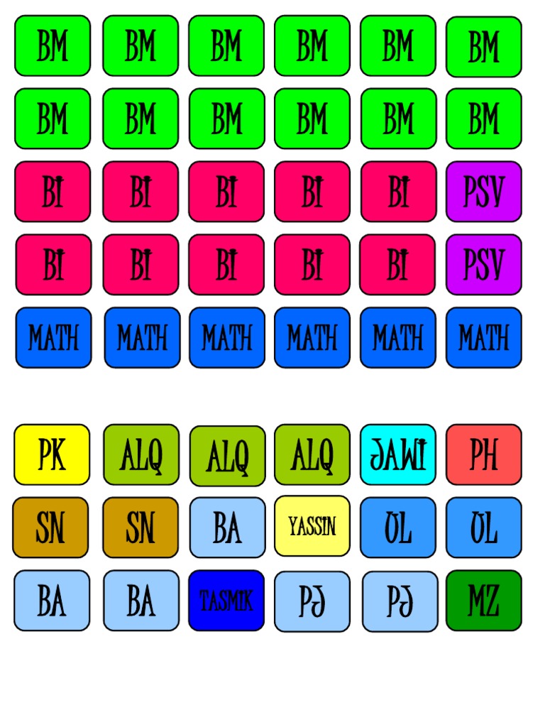 Student Name List with Corresponding Initials | PDF