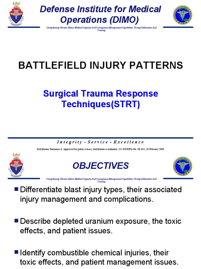 04 STRT Battlefield Injury Patterns | PDF | Uranium | Clinical Medicine