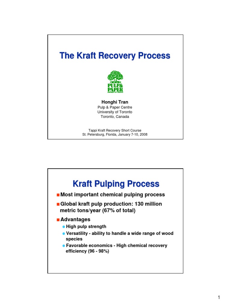1-1 PPT Recovery Boiler | PDF | Pulp (Paper) | Chemical Substances