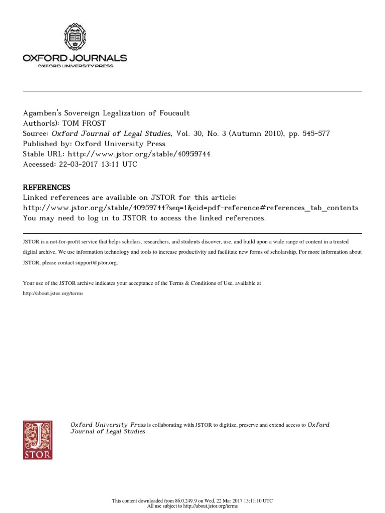 Oxford University Press Oxford Journal of Legal Studies | PDF ...