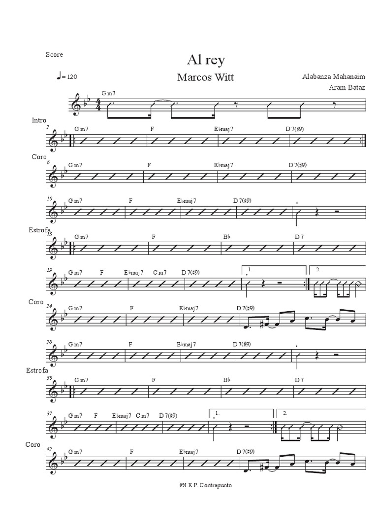 Al Rey - Score PDF | PDF