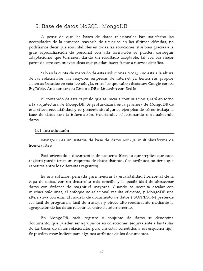 Tema5 Mongodb | PDF | Mongo Db | No Sql