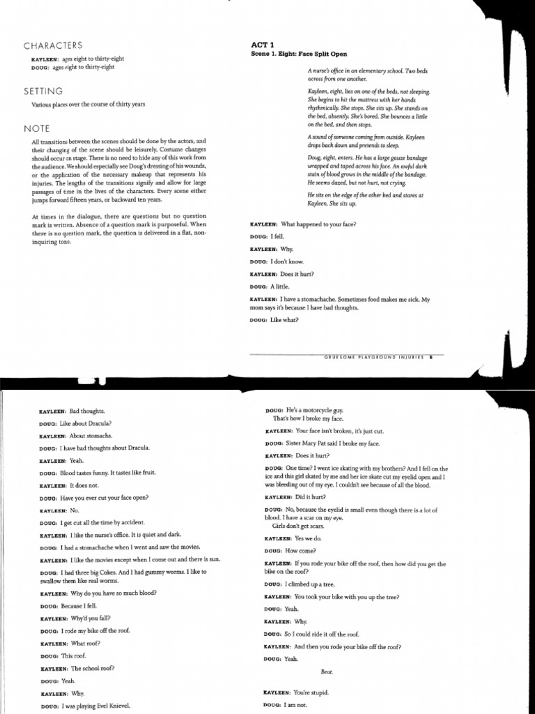 Gruesome Playground Injuries | PDF