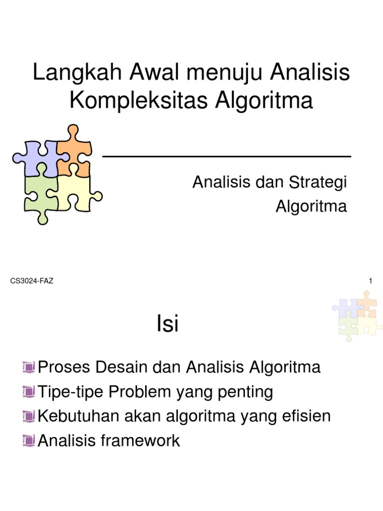Analisis dan Desain Algoritma Efisien | PDF