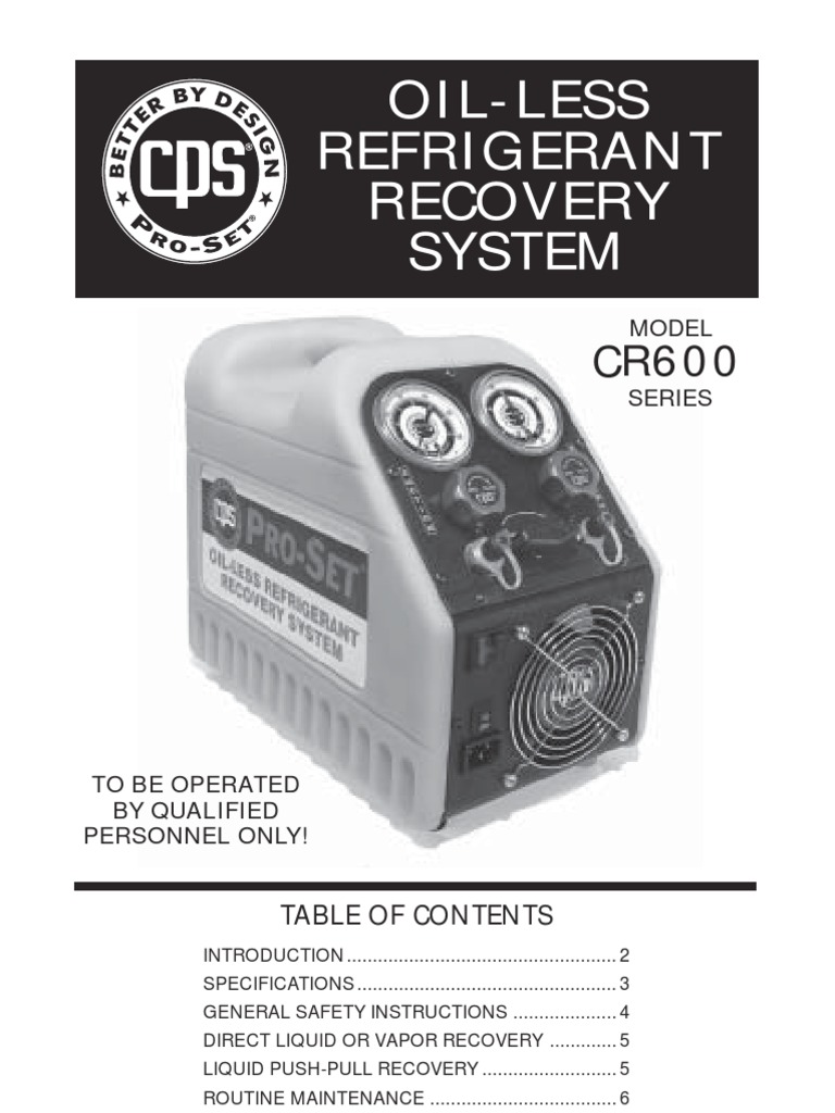 #73-024 CR600 Manual | Download Free PDF | Valve | Switch