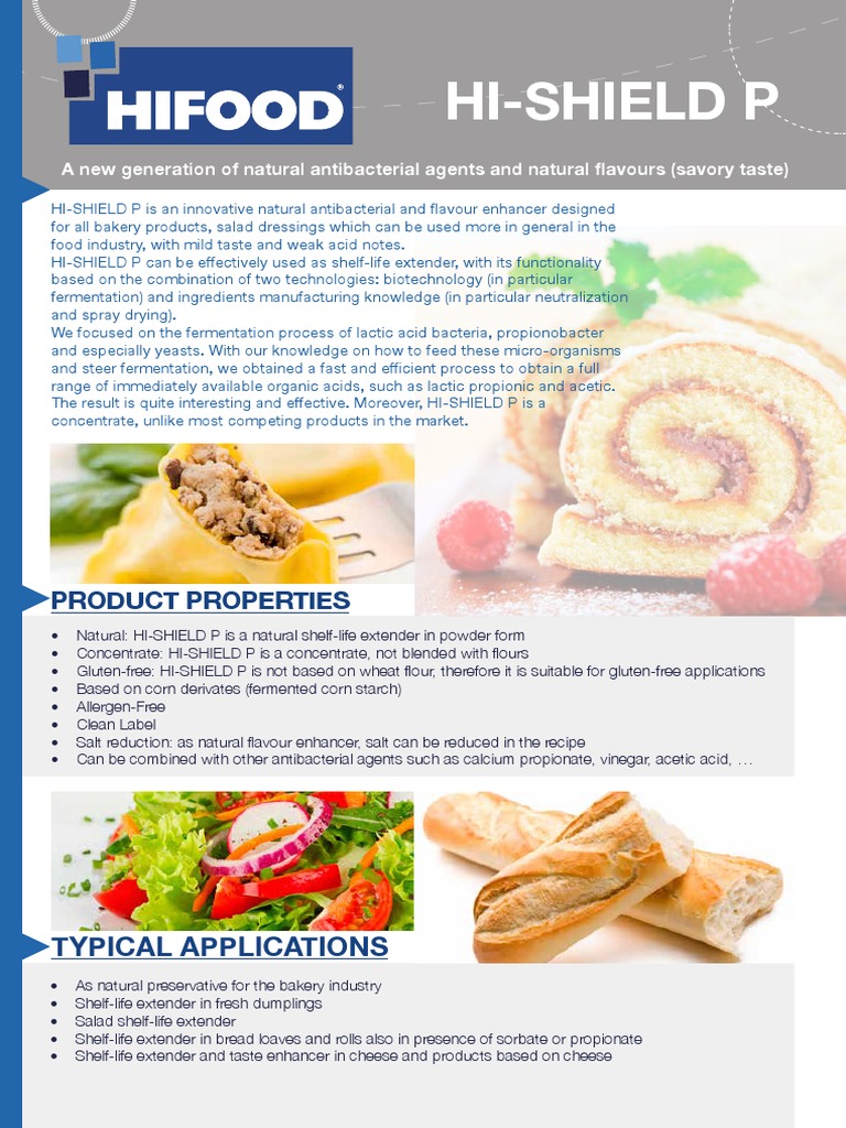 Hi Shield P | PDF | Breads | Food Ingredients
