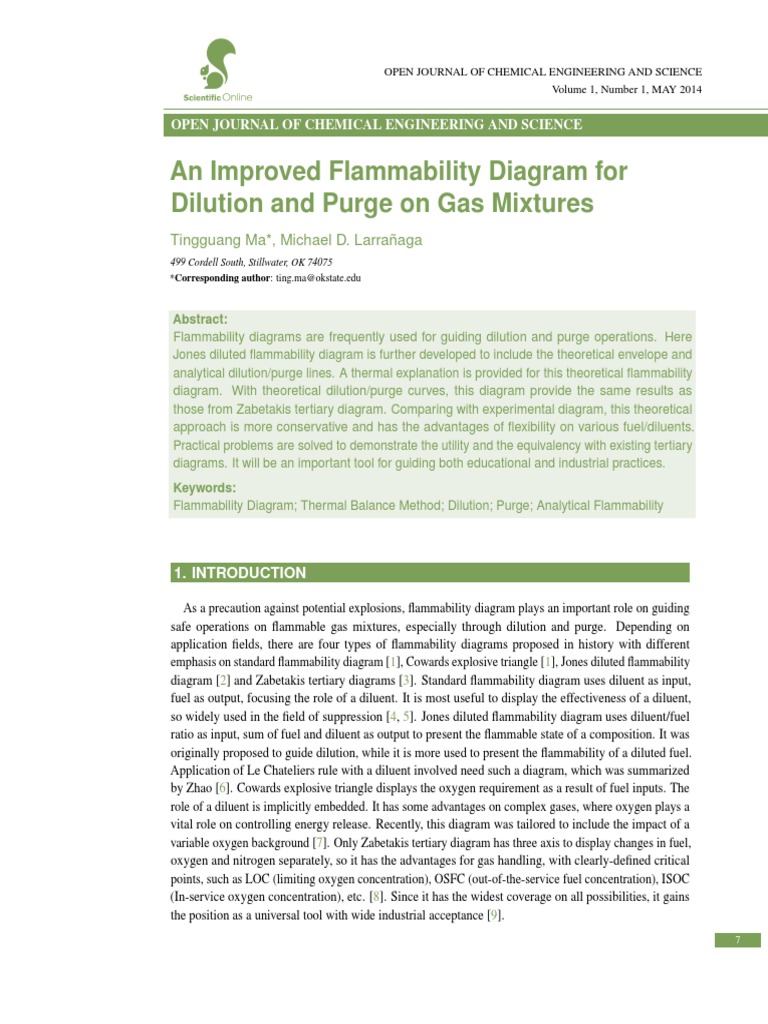 An Improved Flammability Diagram For | PDF | Combustion | Carbon Dioxide