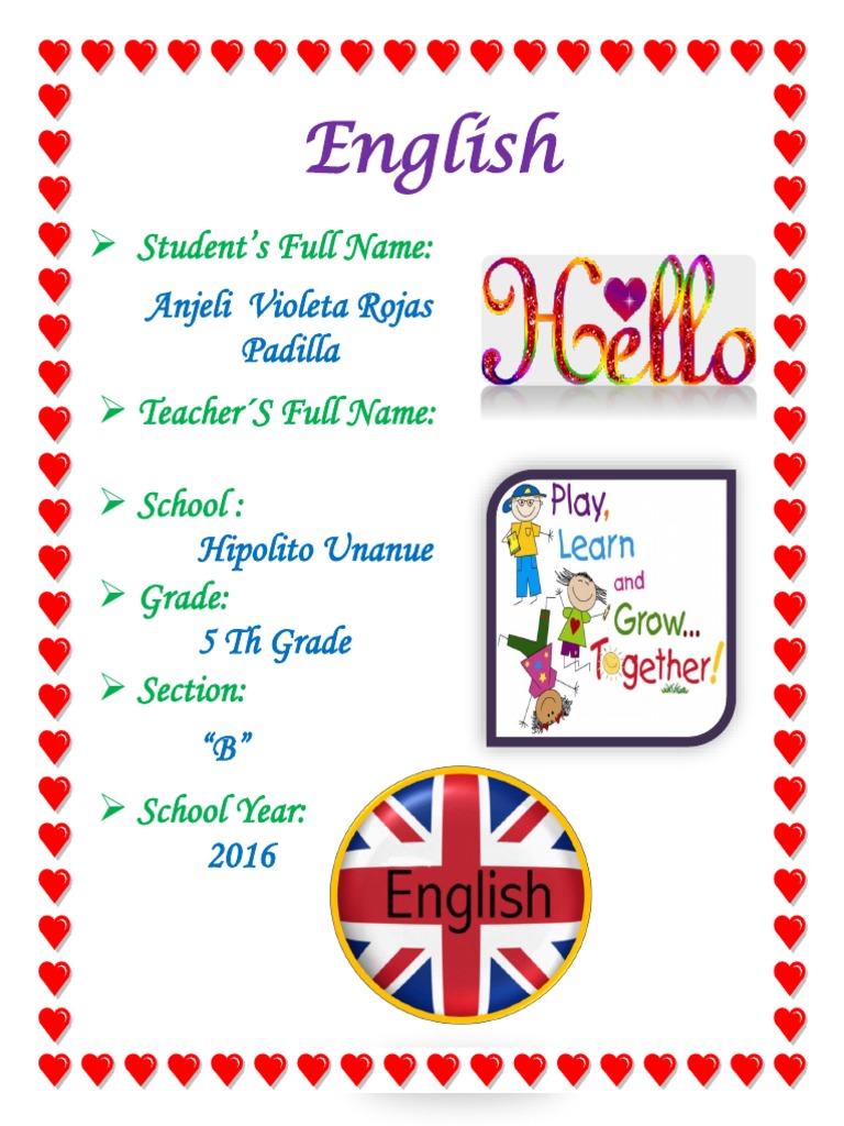 English: Student's Full Name | PDF
