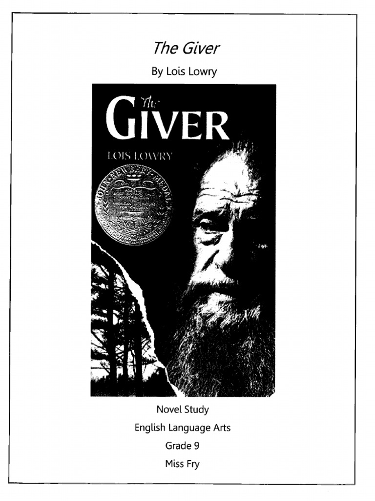 The Giver Student Novel Study Package | PDF