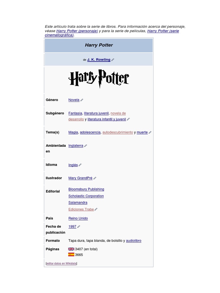 Harry Potter | PDF | Harry Potter | J. K. Rowling