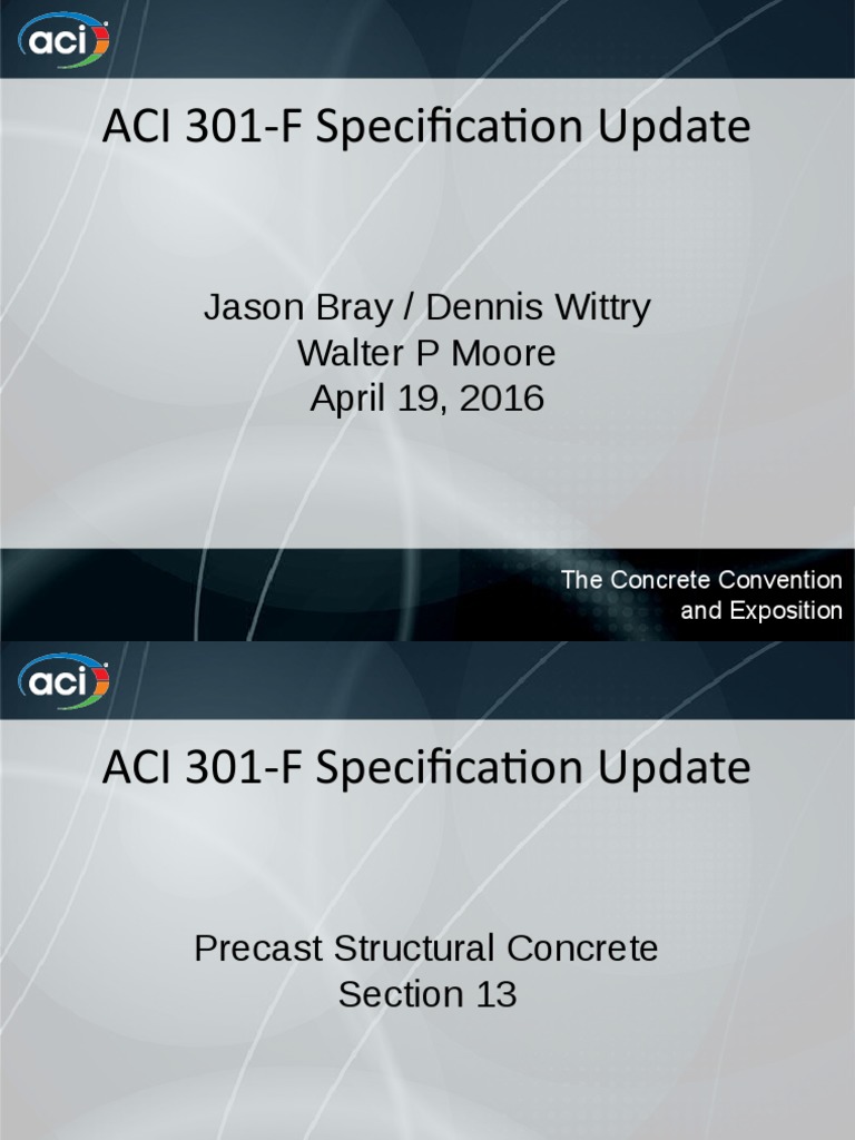 Aci 301-f Bray - Print | Download Free PDF | Precast Concrete | Concrete