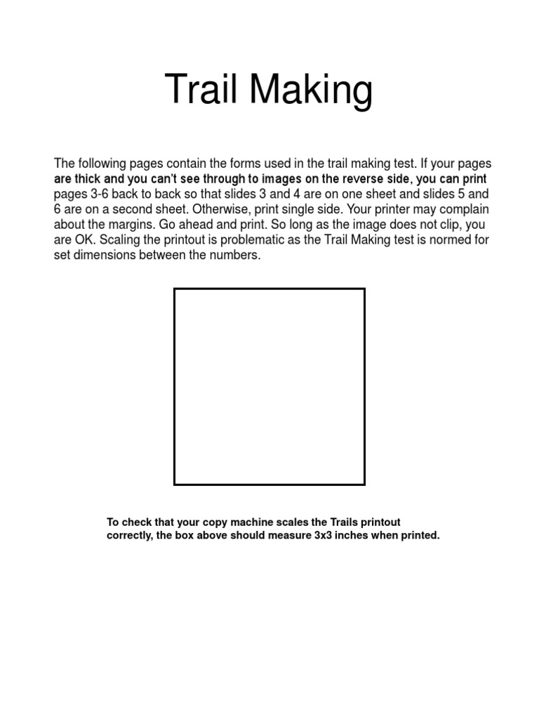 Trail Making | PDF | Tests | Evaluation Methods