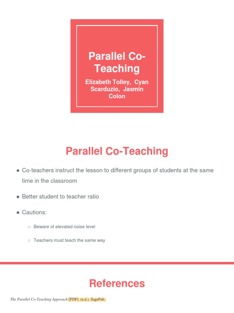 Parallel Co-Teaching | PDF | Wellness