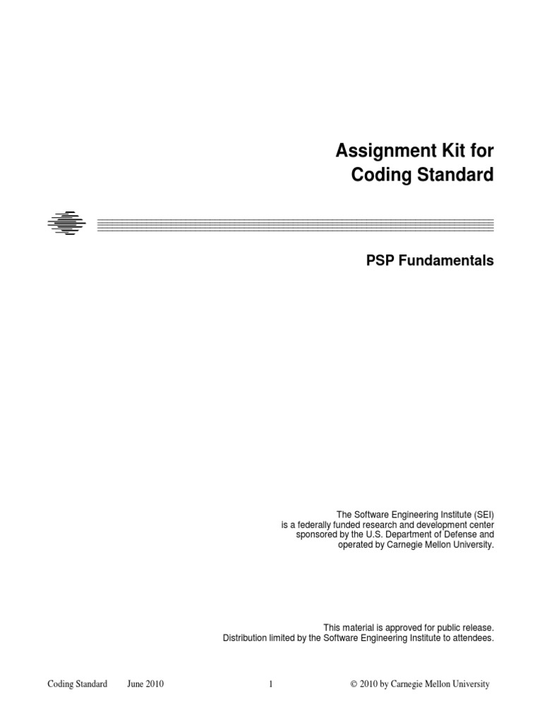 Coding Standard Assignment Kit | PDF | Notation | Computer Programming