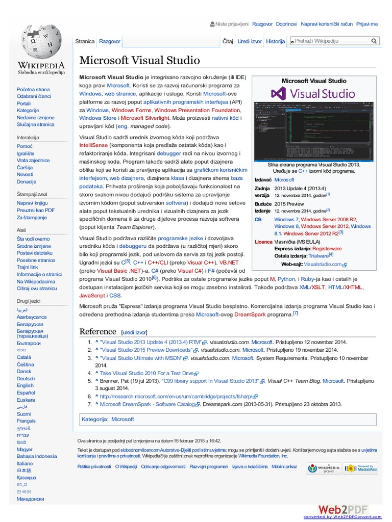 Visual Studio Knjiga | PDF