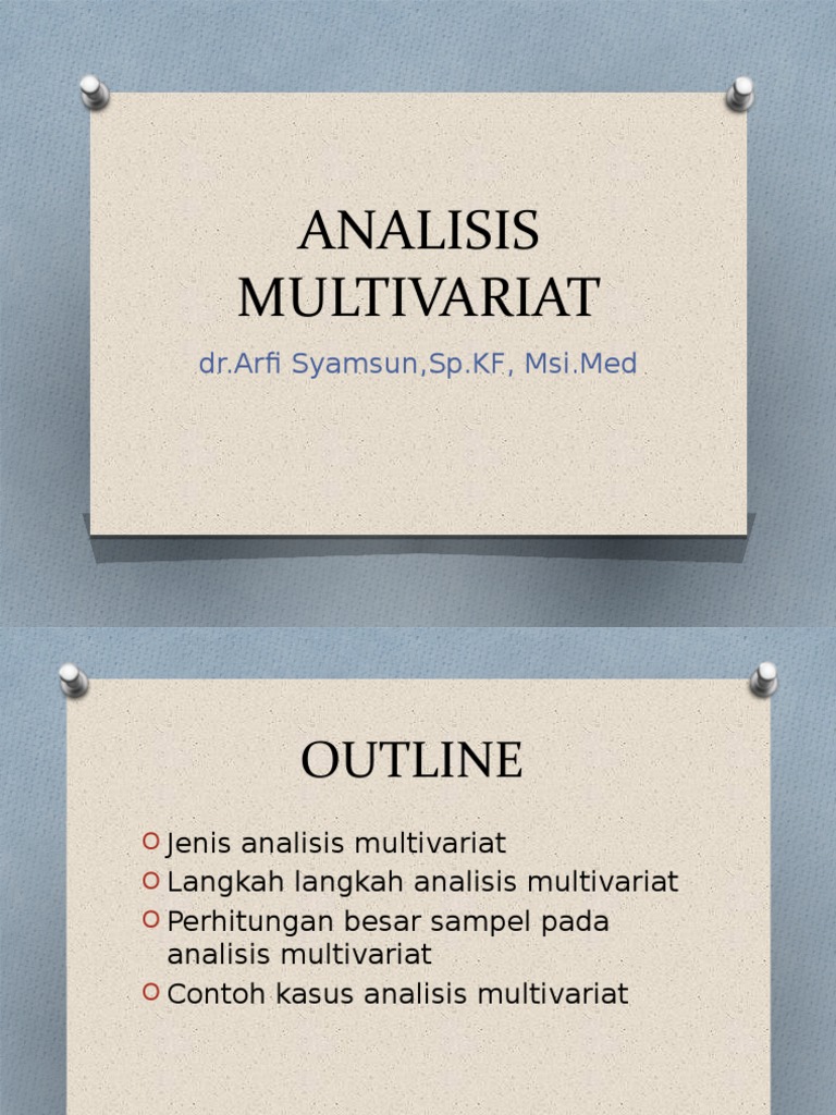 Analisis Multivariat | PDF