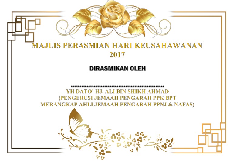 Majlis Perasmian Tandatangan | PDF