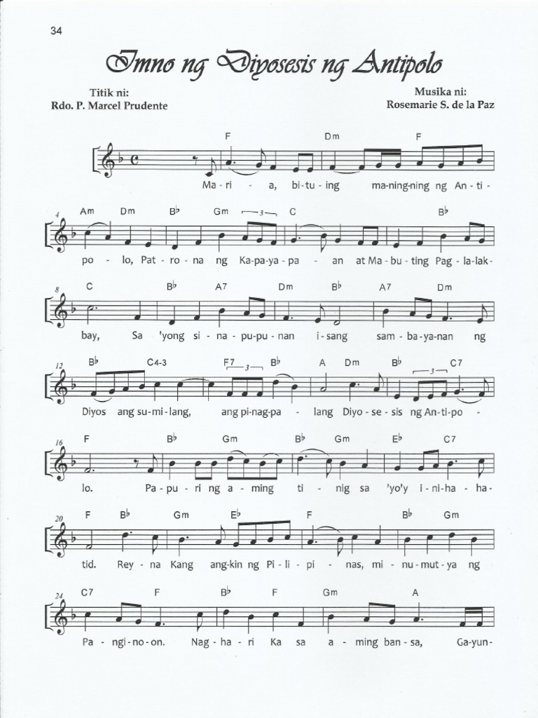 Antipolo Diocese Hymn (2pages) | PDF