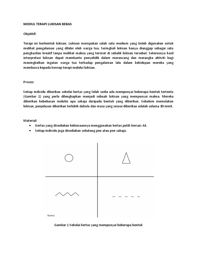 Modul Terapi Lukisan Bebas | PDF | Sains & Matematika
