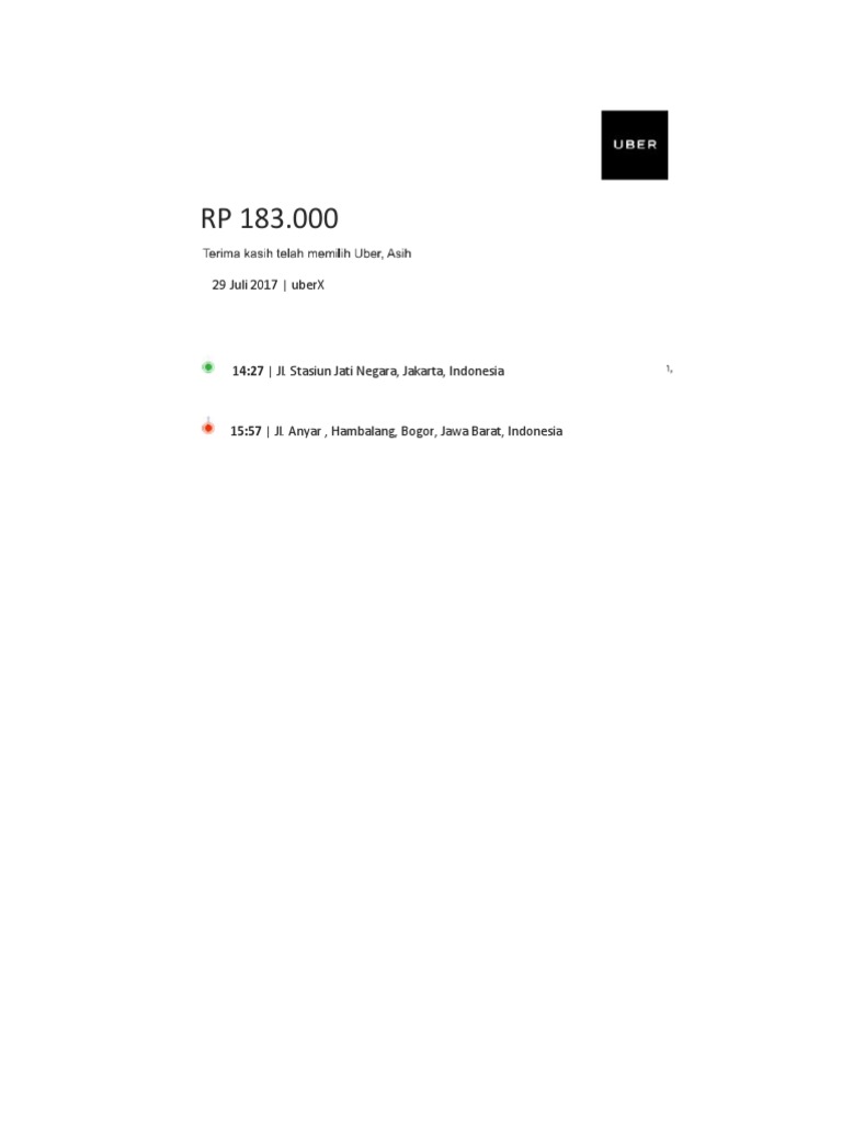 Kwitansi Taksi Bandara Soekarno-Hatta | PDF