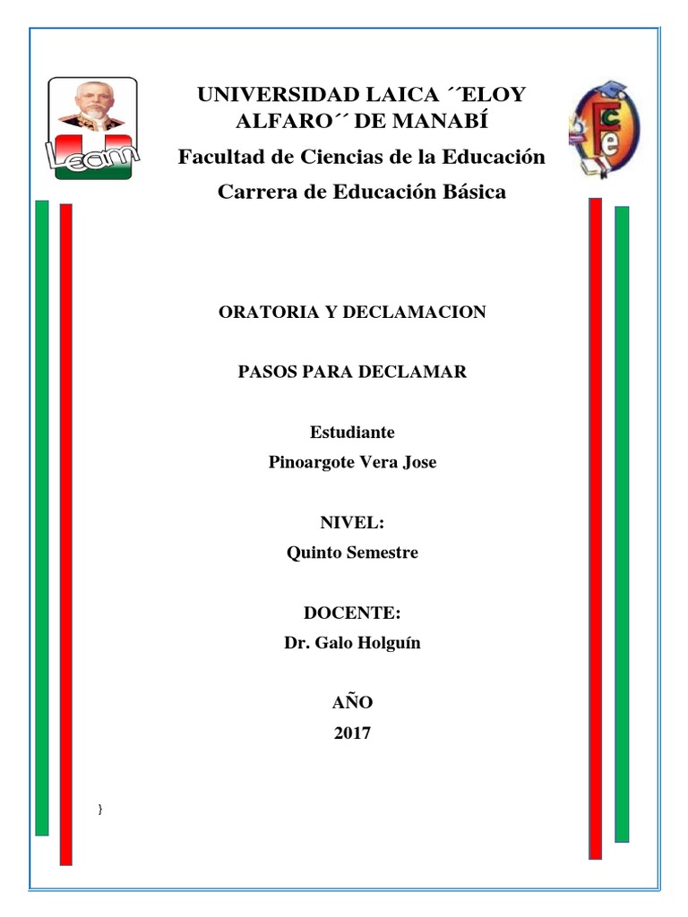 Pasos para Declamar | PDF