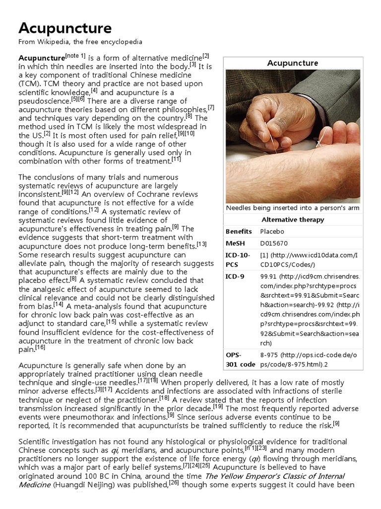 Acupuncture | PDF | Acupuncture | Traditional Chinese Medicine