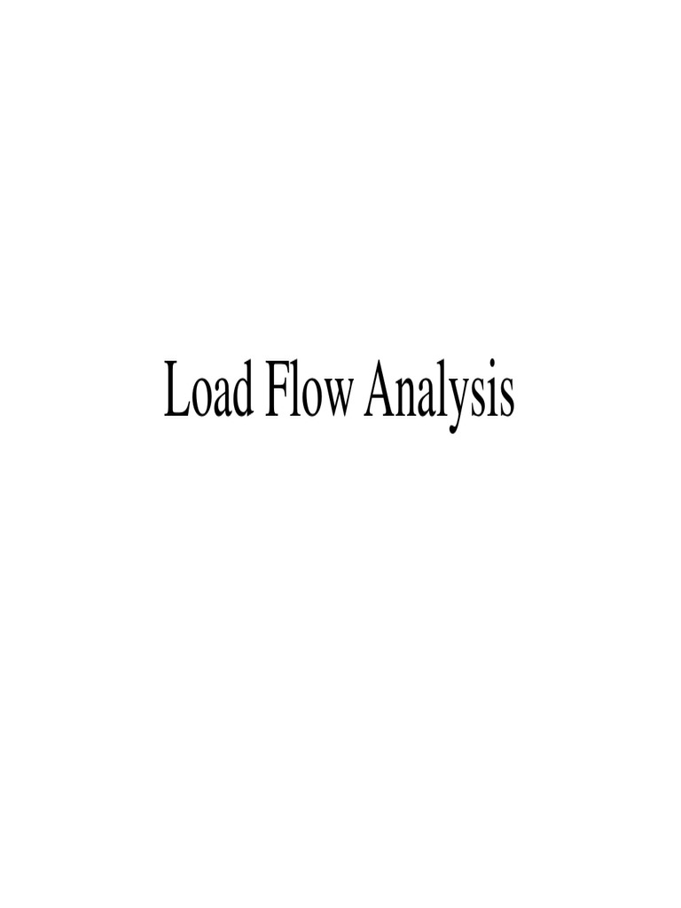 Load Flow Studies | PDF | Mathematical Analysis | Physics