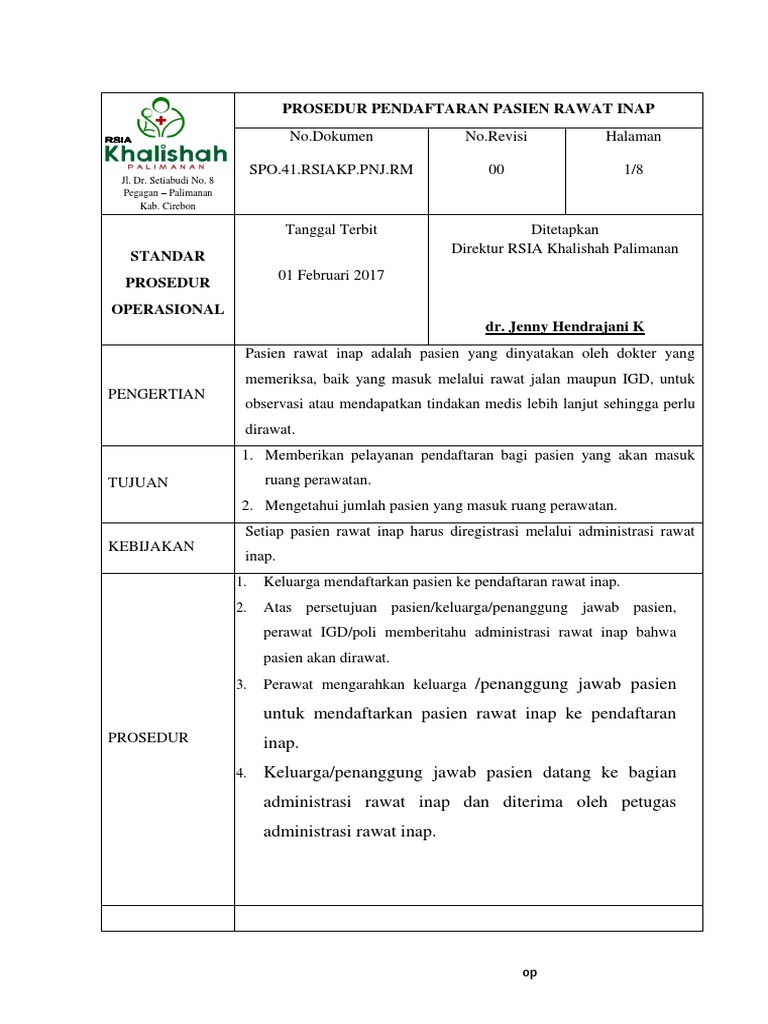 Contoh Format Spo | PDF