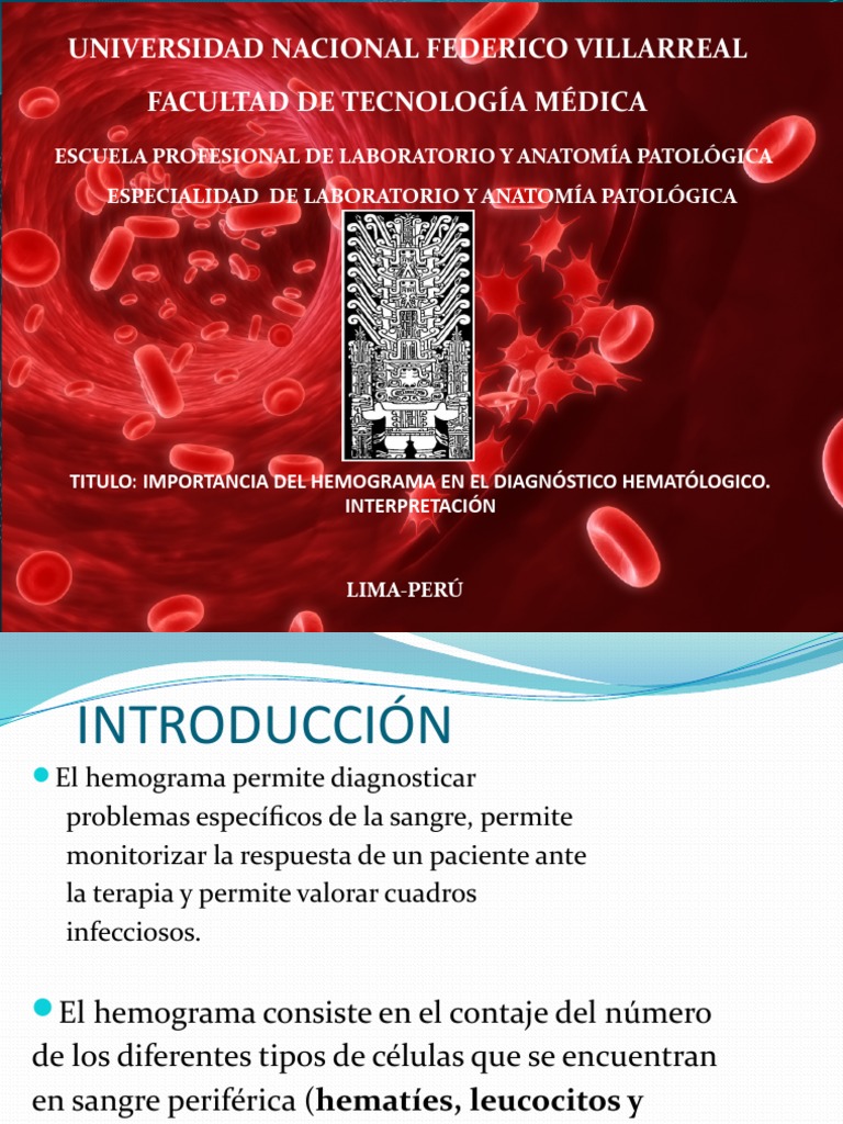 IMPORTANCIA DEL HEMOGRAMA EN EL DIAGNOSTICO HEMATOLOGICO. I.pptx ...