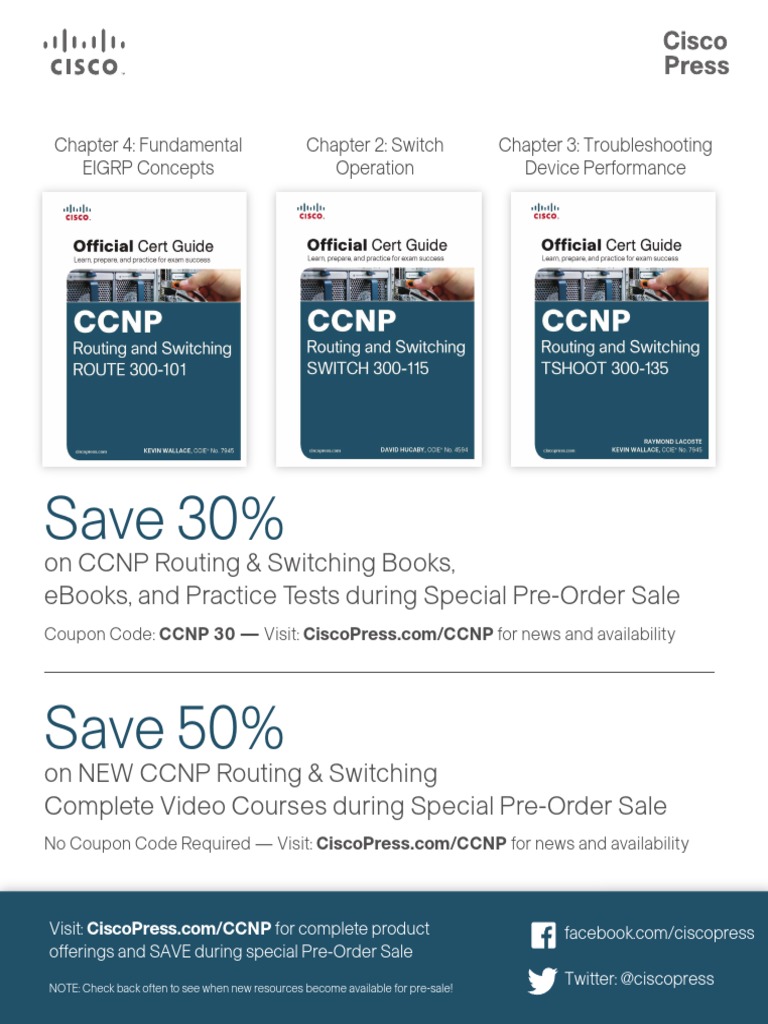CCNP Routing & Switching Series 300 Sample Chapters PDF | PDF | Routing | Cisco Certifications