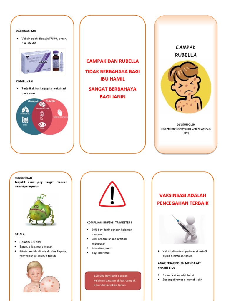 Campak Rubella Leaflet | PDF