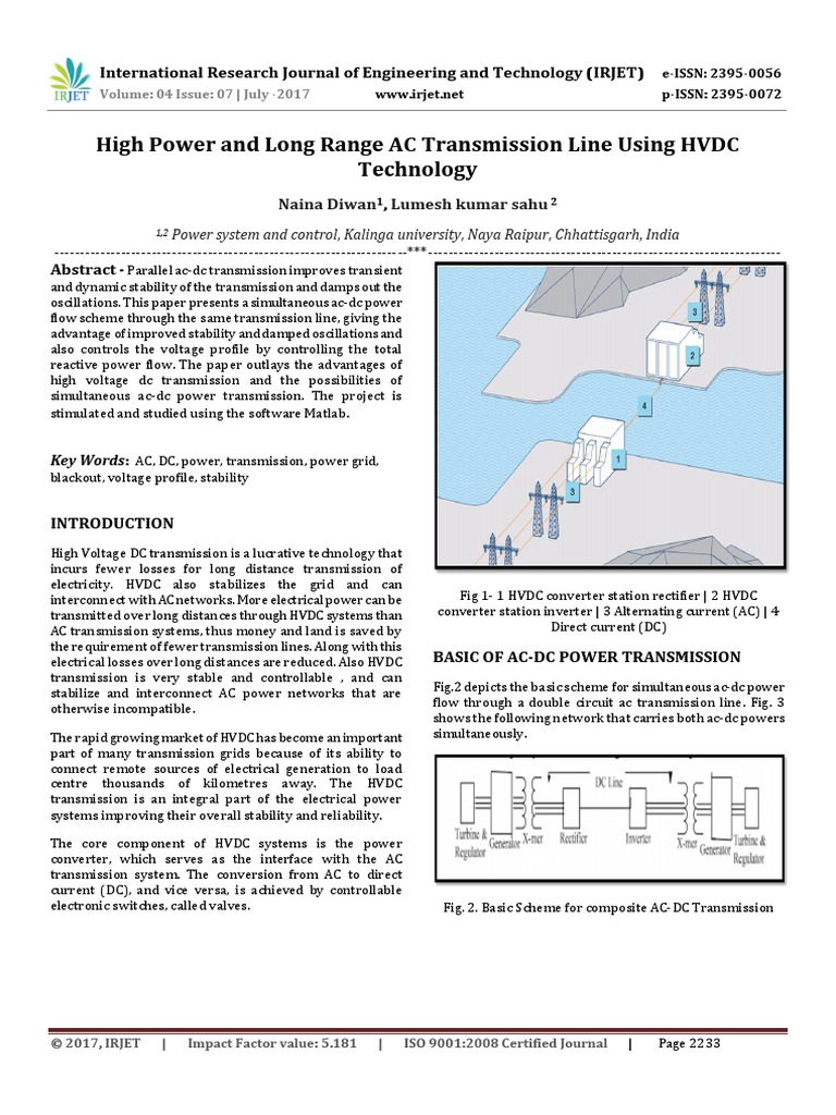 HVDC Technology for AC-DC Transmission | PDF | High Voltage Direct ...