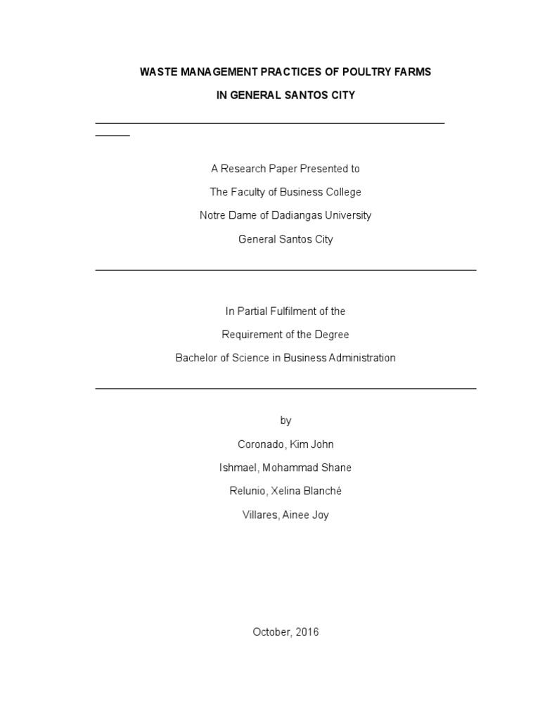 Waste Management Practices of Poultry Farms | PDF | Broiler | Chicken