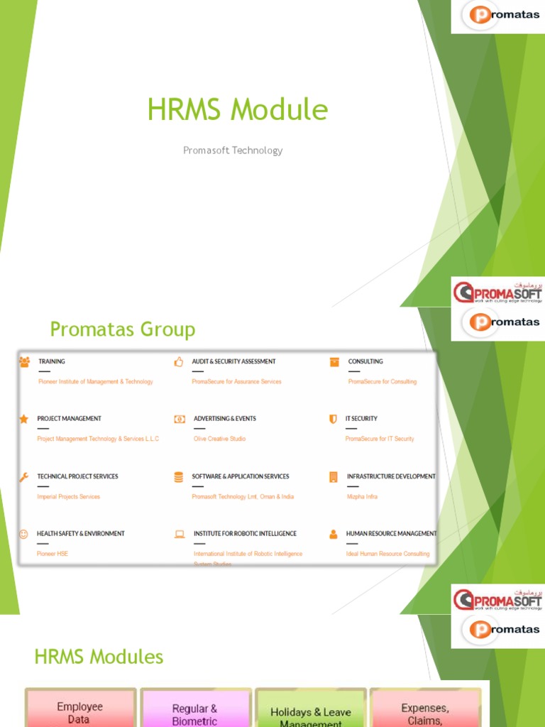 HRMS Module: Promasoft Technology | PDF | Business | Computers