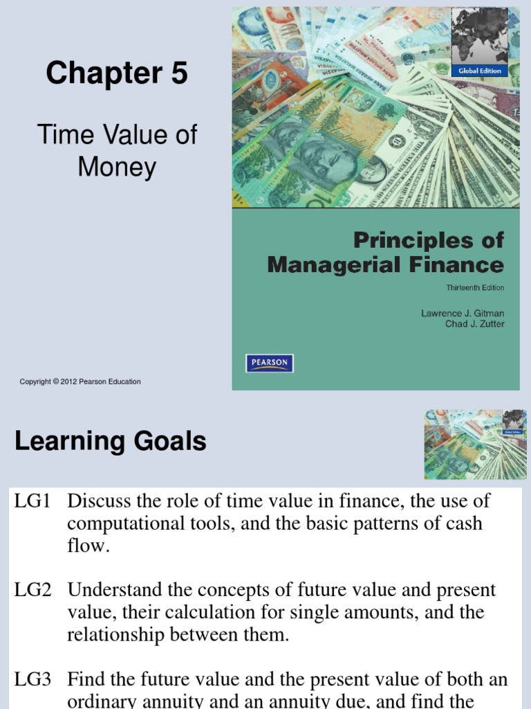 CH 5-Time Value of Money-Gitman - pmf13 - ppt05 Ge | PDF | Present Value | Discounting