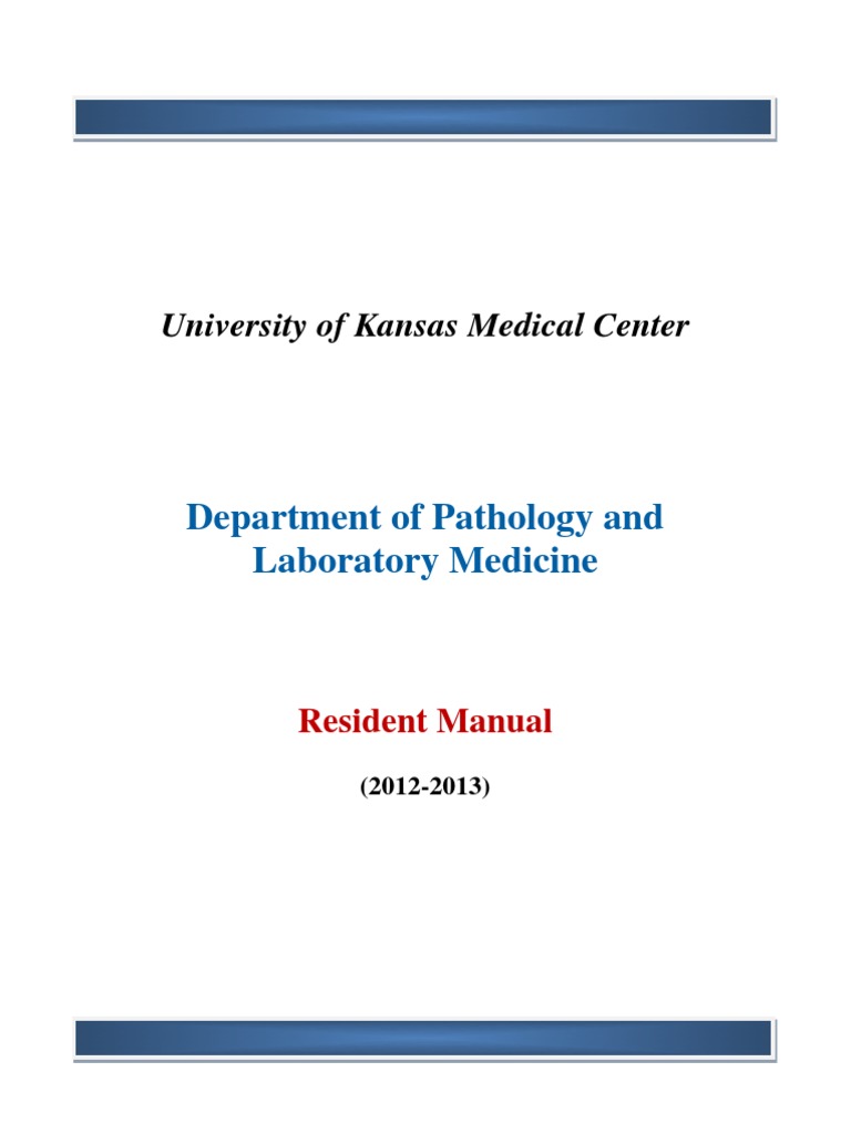 Kumc Pathology Residents Manual | PDF | Pathology | Cytopathology