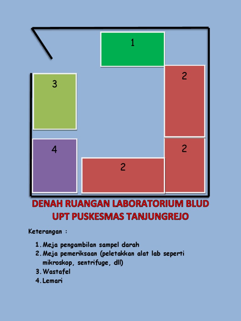 Denah Ruangan Laboratorium Blud Upt Puskesmas Tanjungrejo | PDF