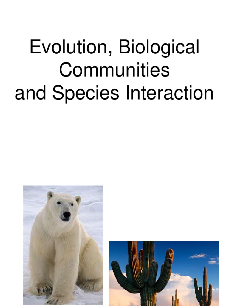 BIOLOGY Biological Communities and Interaction 1209427480434527 9 | PDF ...