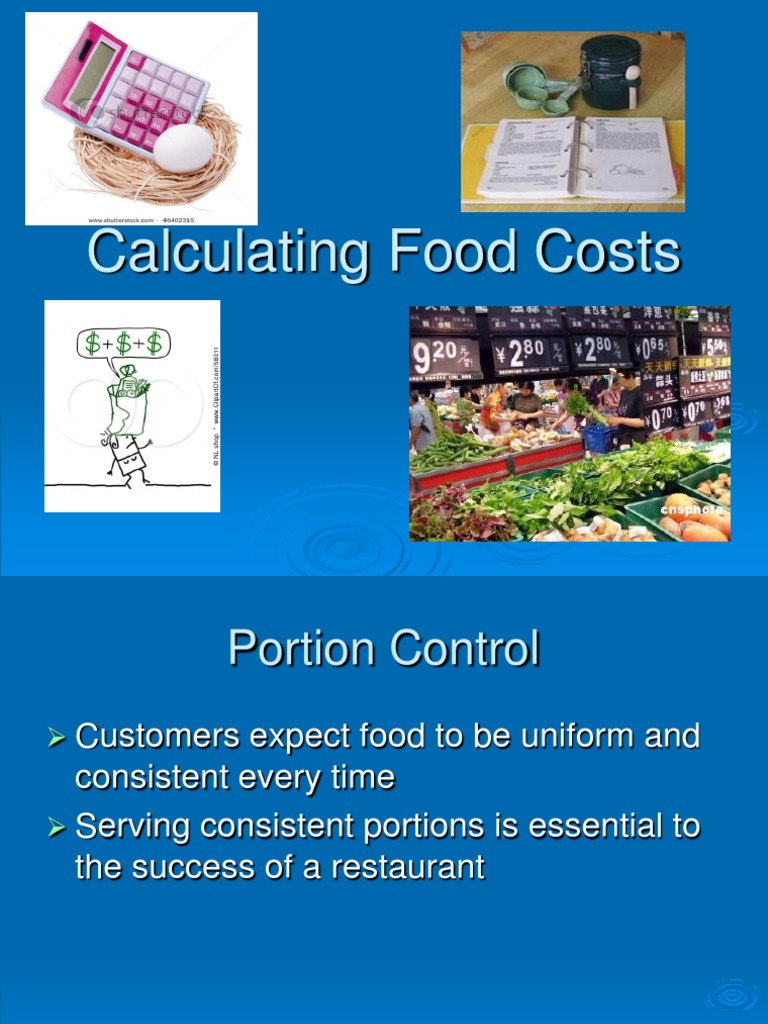Food Cost Calculation Guide | PDF | Ounce | Pound (Mass)