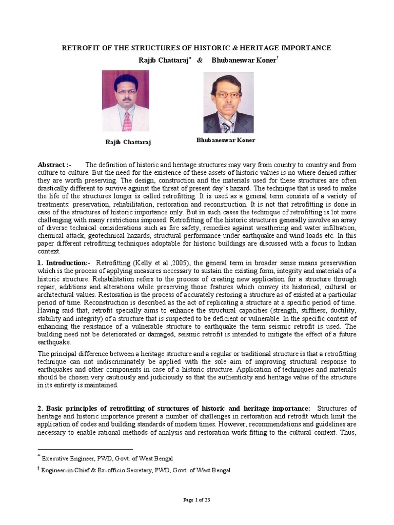 Retrofitting of Heritage Structures | PDF | Roof | Earthquake Engineering