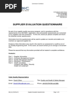 Supplier Pre Qualification Form | PDF | Business