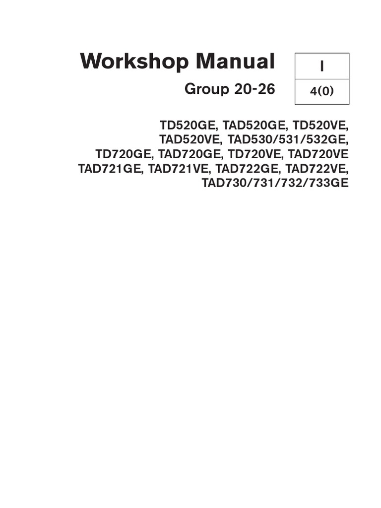 520 WS1 Volvo Tda 733 Ge PDF | PDF | Diesel Engine | Horsepower