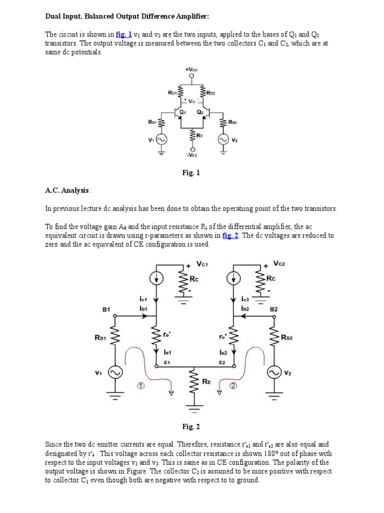 Dual Input | PDF | Amplifier | Field Effect Transistor