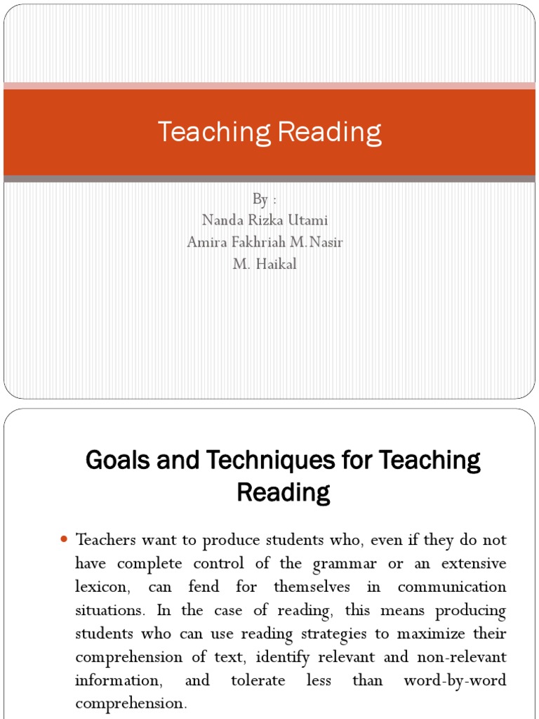 Teaching Effective Reading Strategies: A Guide for Instructors | PDF ...