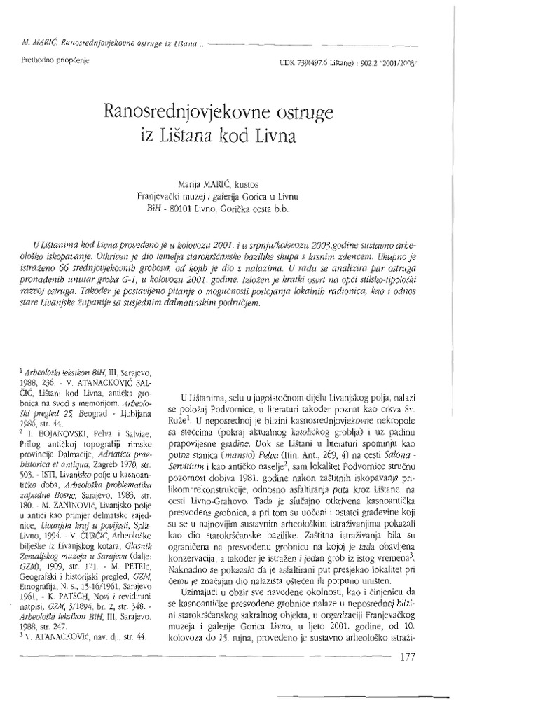 M - Maric, Ostruge PDF | PDF