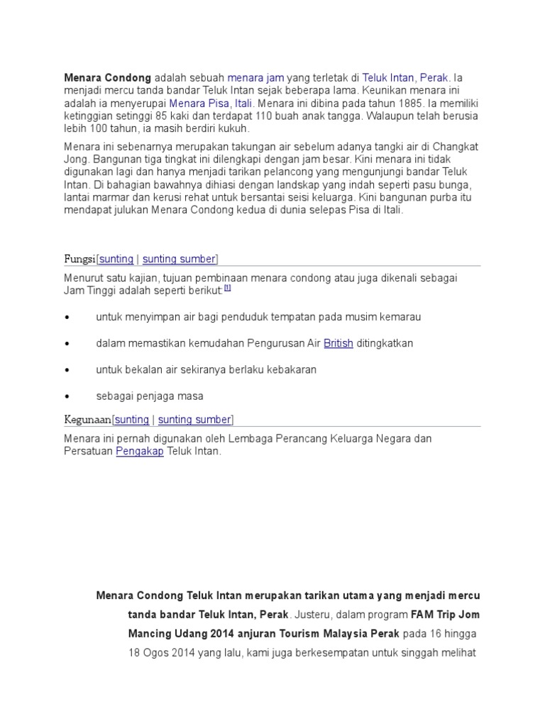 Menara Condong | PDF