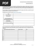 Change of Authorship Request Form - Journals: (Pre-Acceptance ...