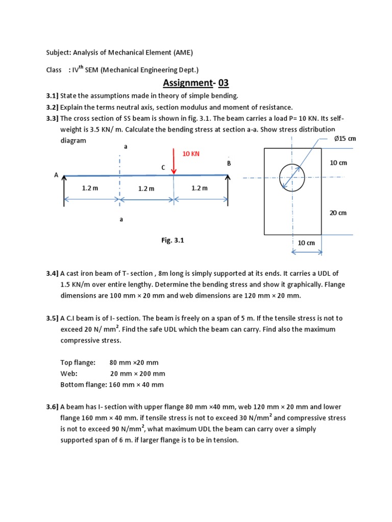 AME Assg 03 | PDF | Science & Mathematics
